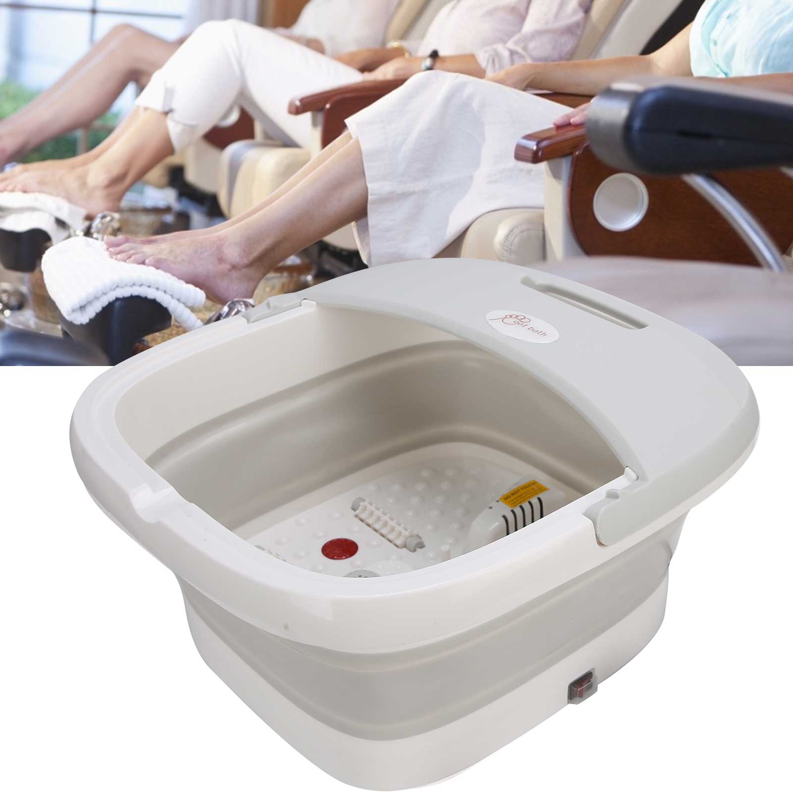 Foldable Foot Massager - Heating foot Bath Machine Roller Relaxation ...