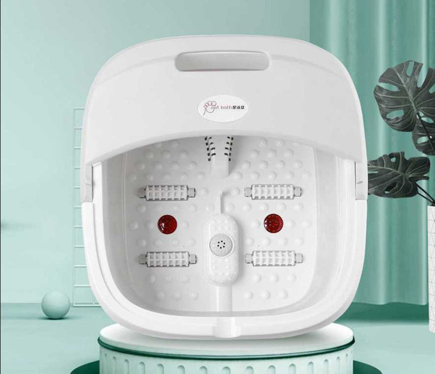 Foldable Foot Massager - Heating foot Bath Machine Roller Relaxation ...